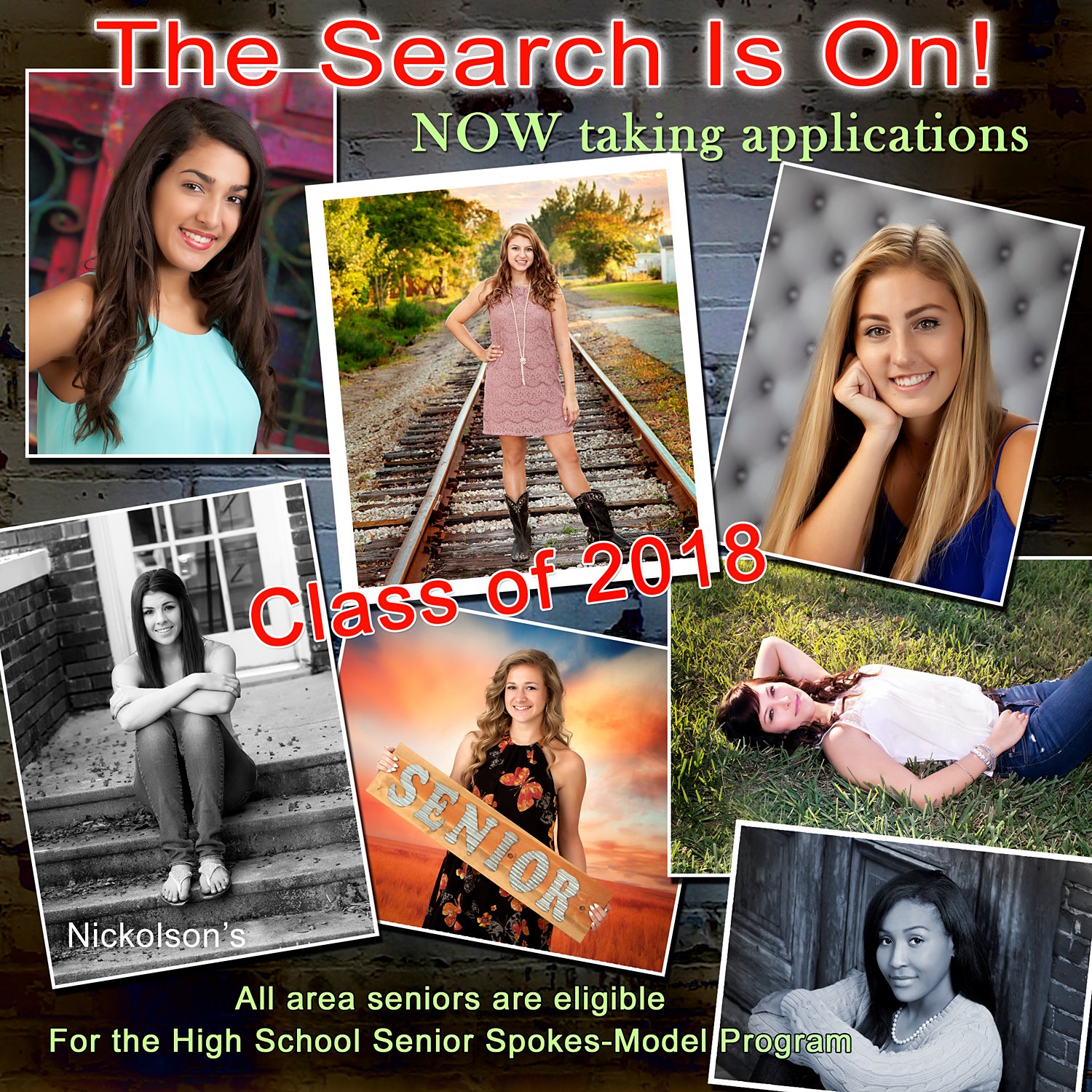 Class of 2018 Senior Model Reps - Nickolson's Portrait Studio