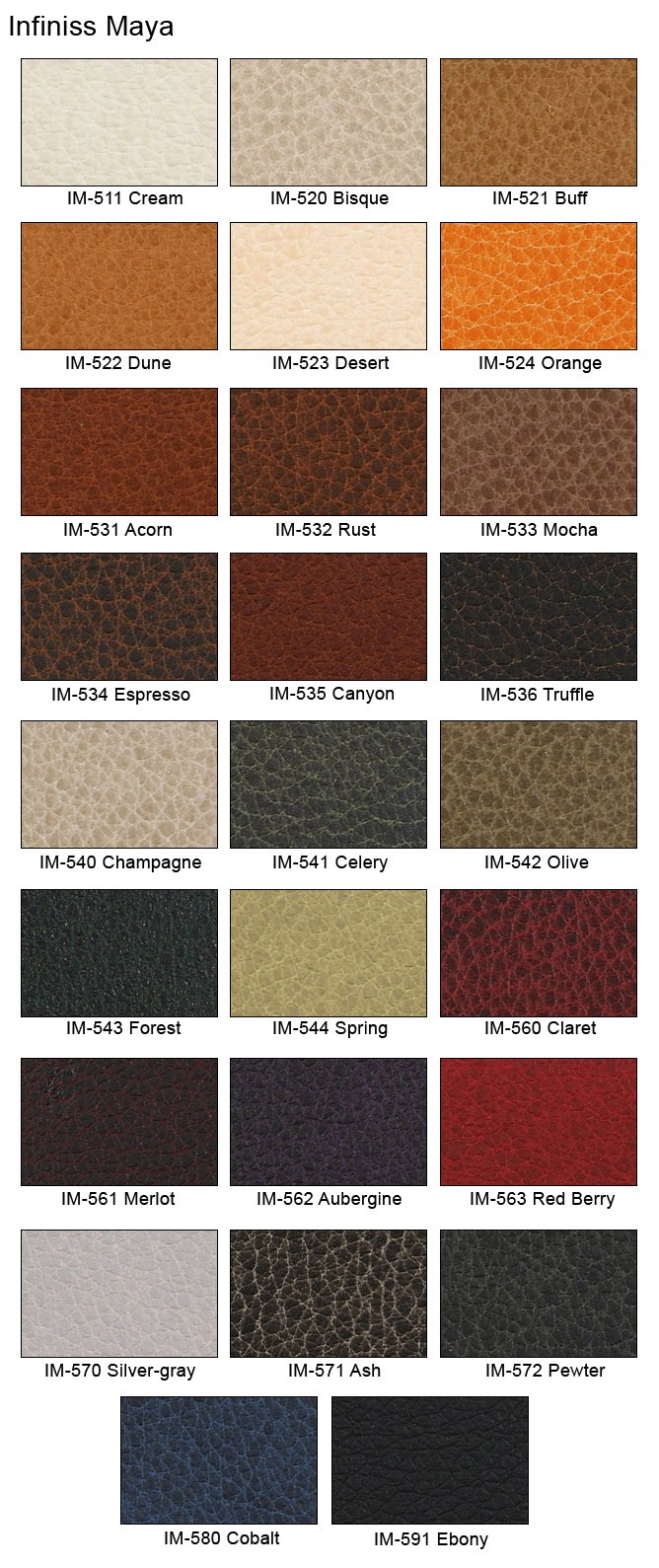 Leather Swatches - Image Link Photography & Video