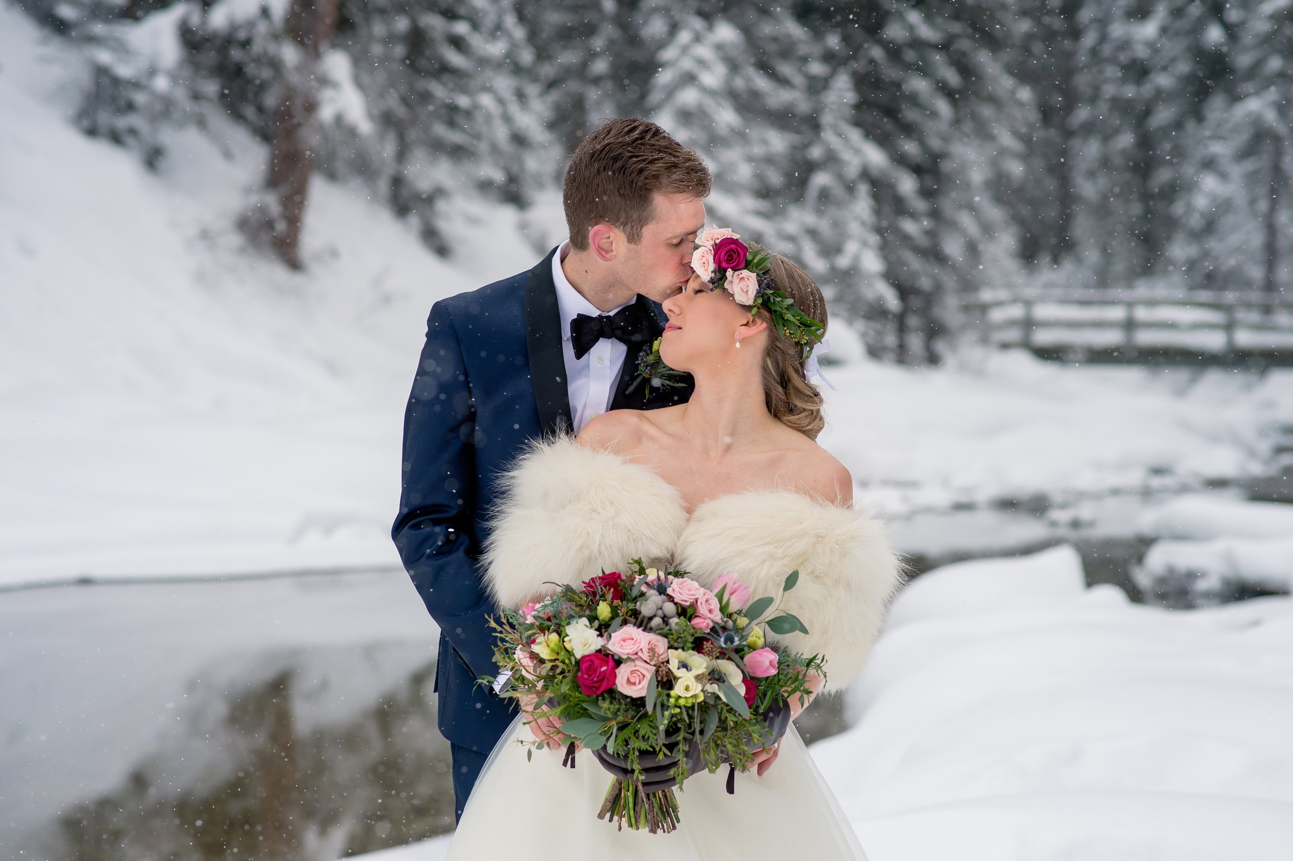 Winter Weddings in the Canadian Rocky Mountains - Flowers By Janie