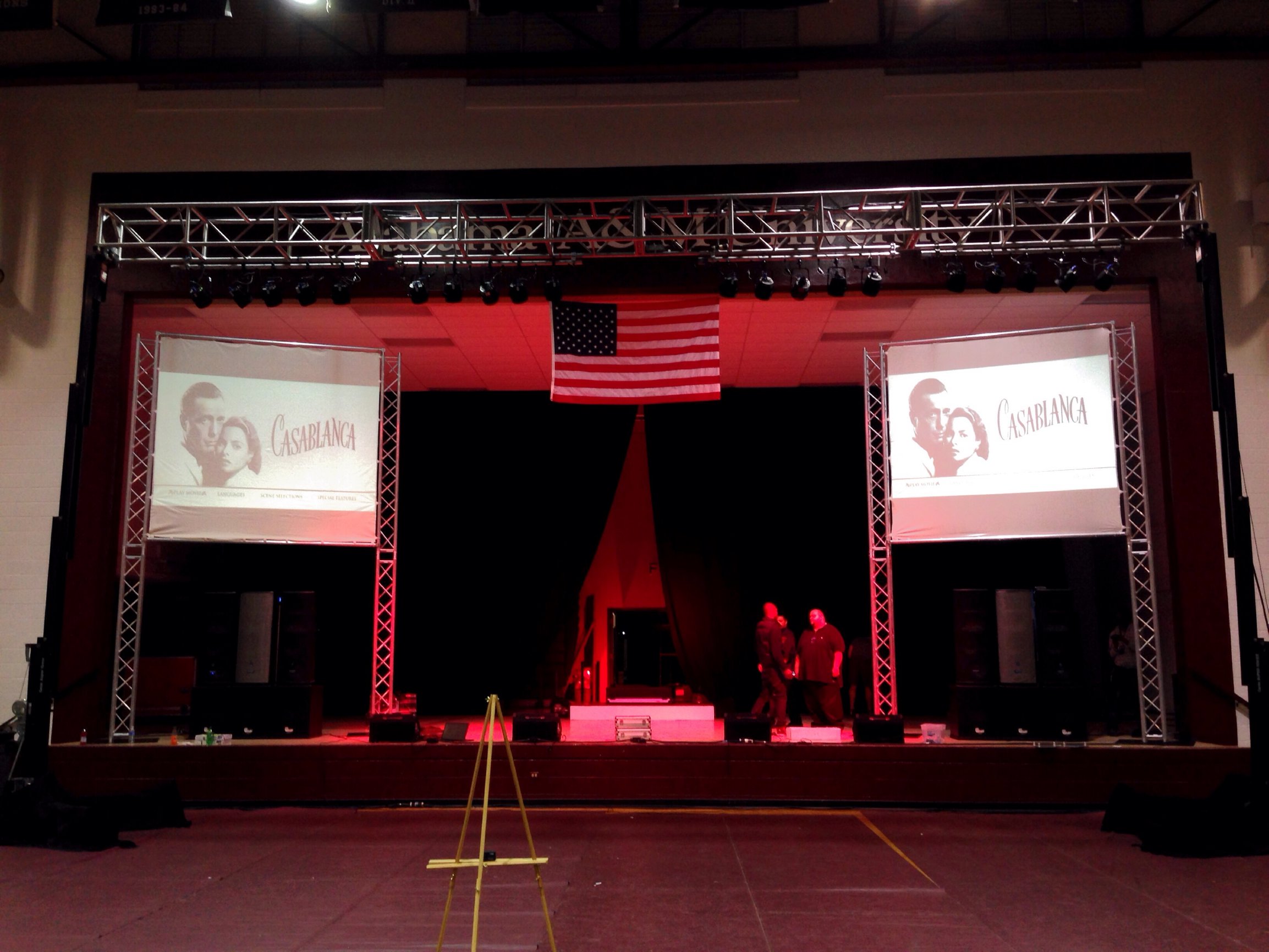 Video Projection Screen & Truss at A&M University with Metropolitan ...