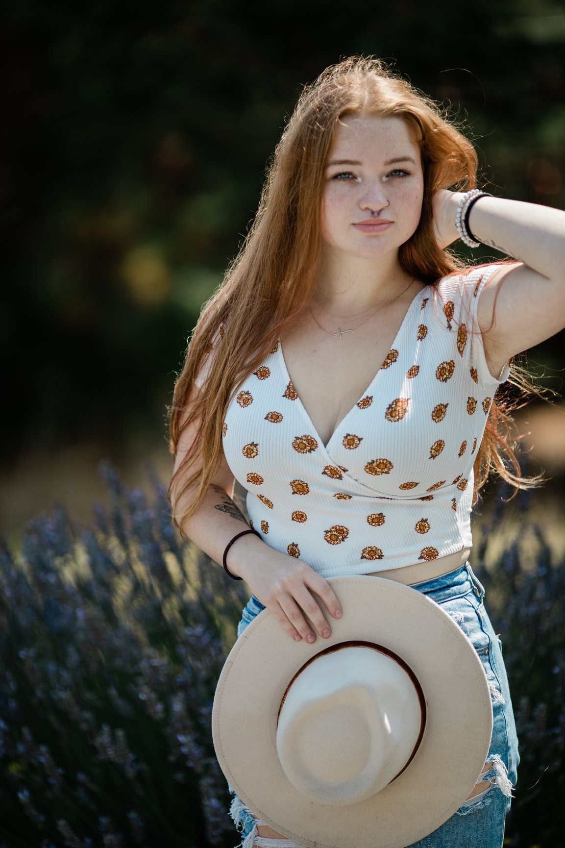 High School Senior portraits in the lavender, Monte Bellaria Sebastopol ...