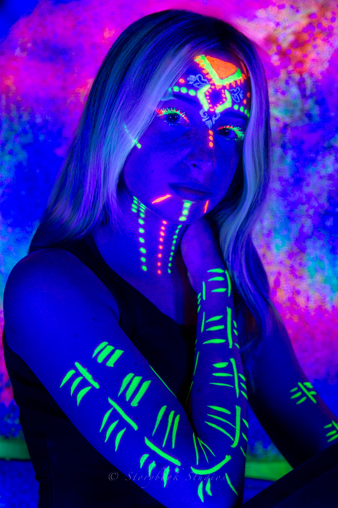 Glow in the Dark Photoshoot - Storybook Studios