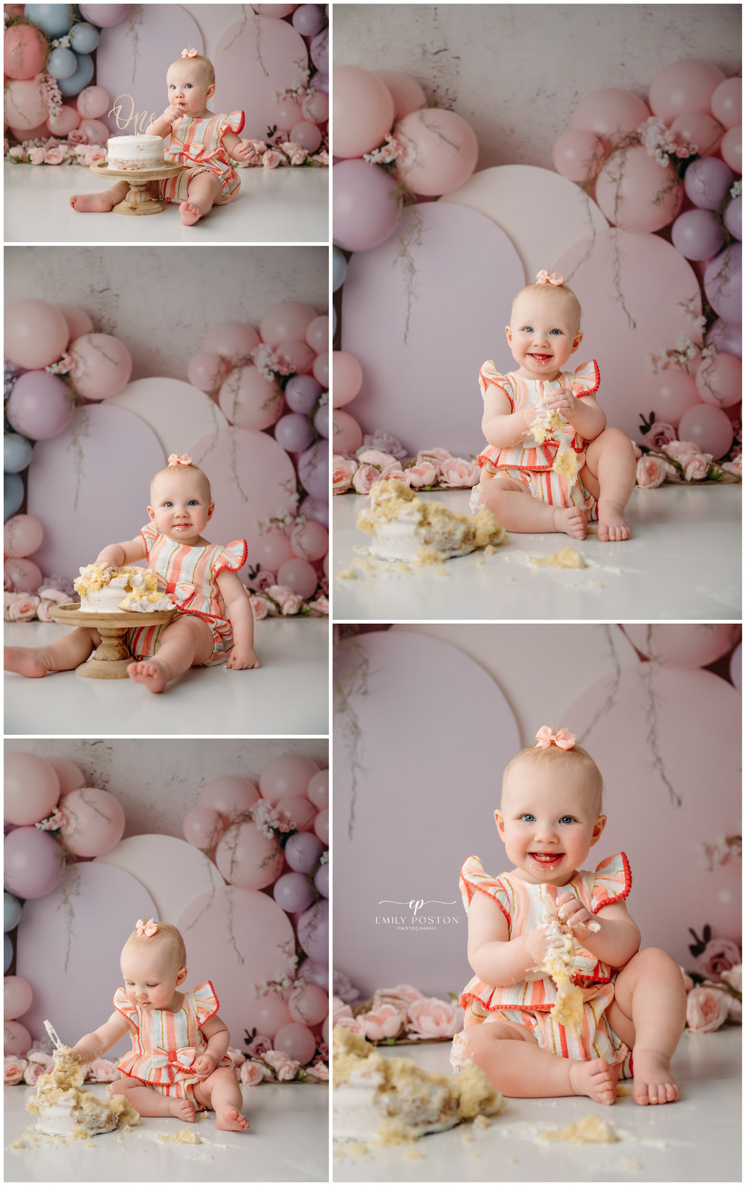 Harlyn's 1st Birthday Cake Smash in Jefferson City, Missouri - Emily ...