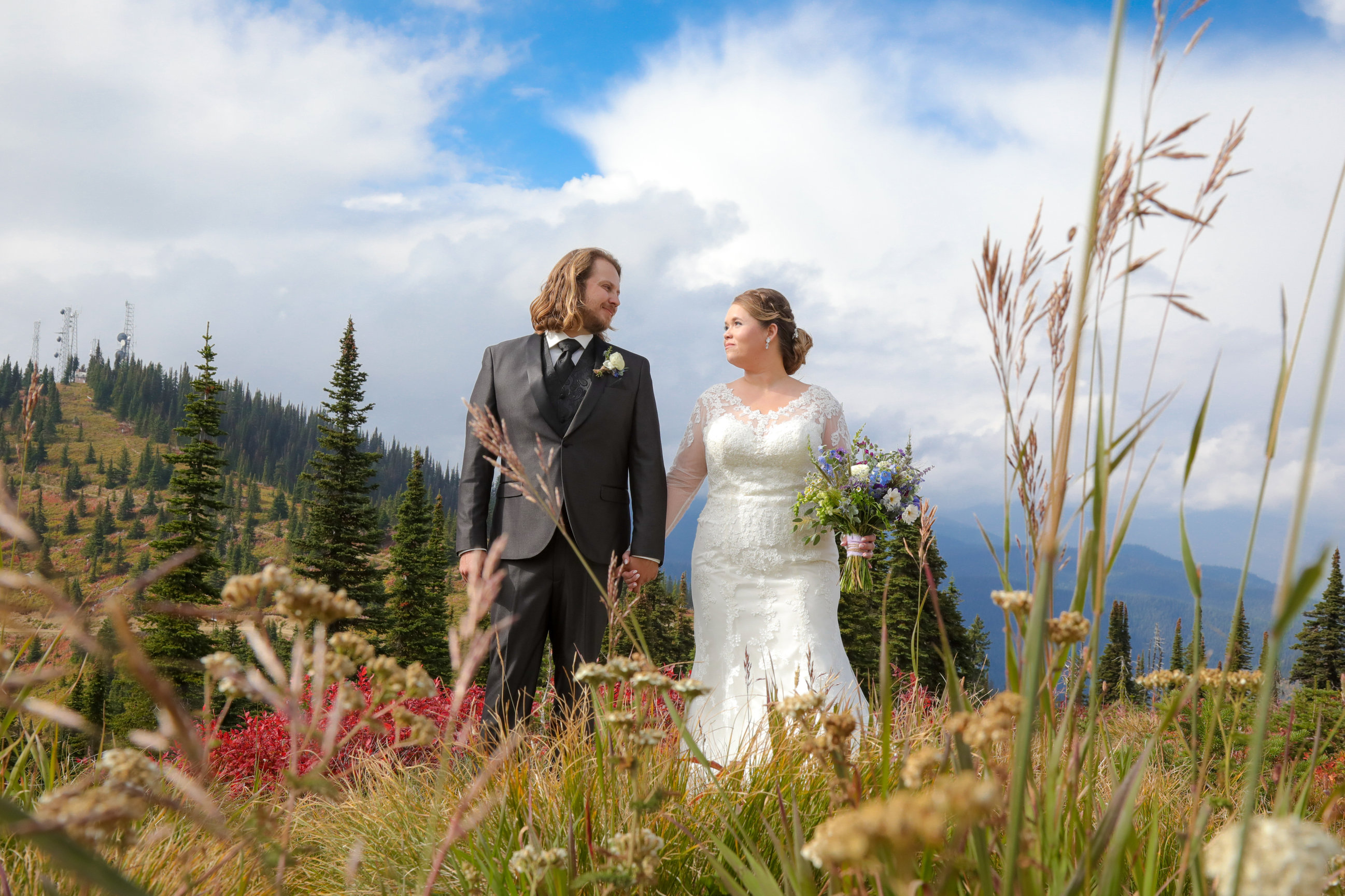 Whitefish Mountain Resort Summit Wedding | Whitefish Montana