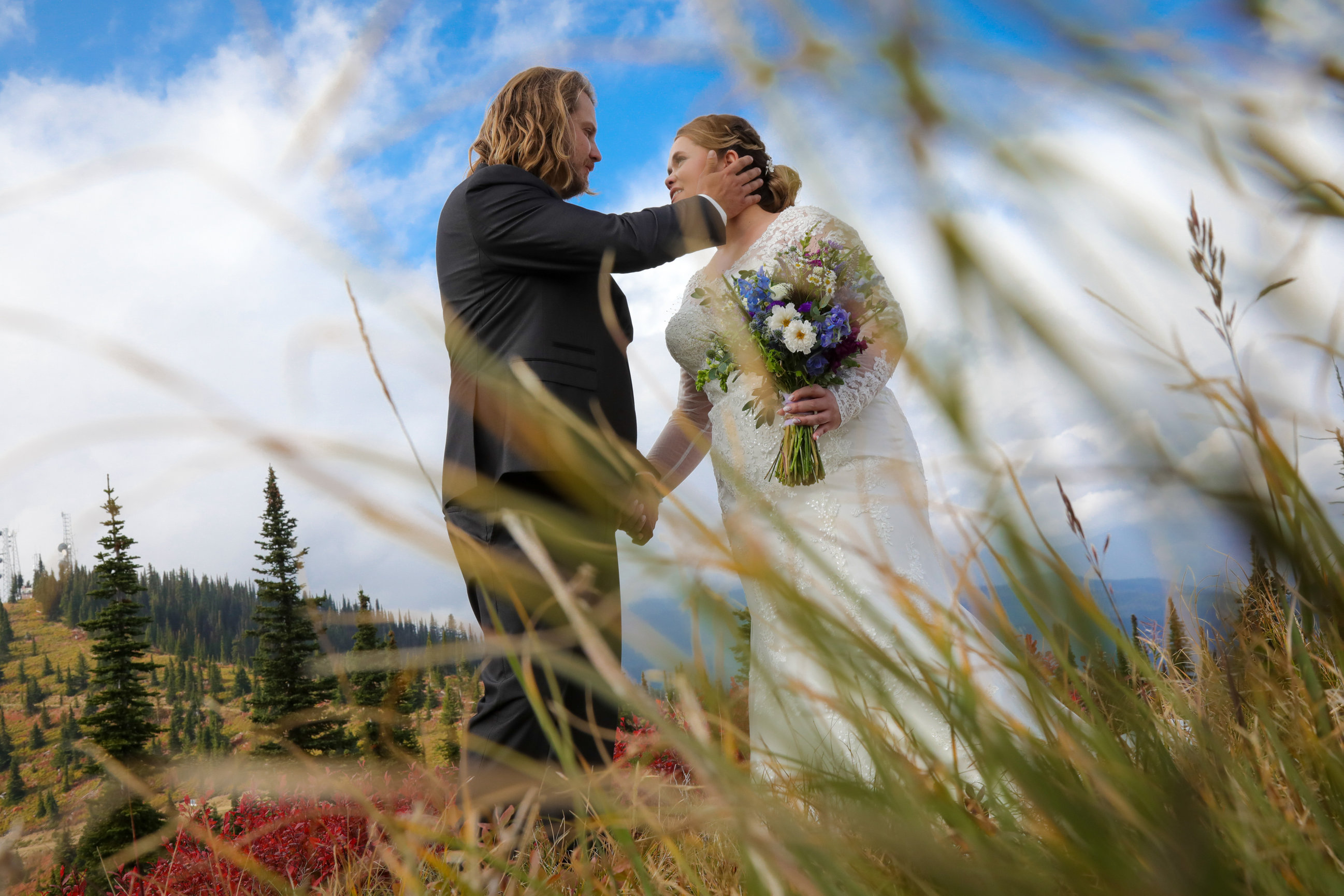 Whitefish Mountain Resort Summit Wedding | Whitefish Montana