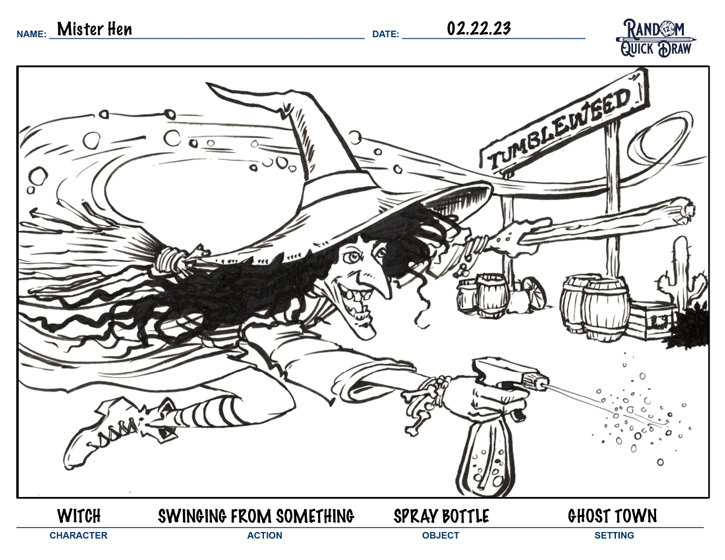 Random Quick Draw - S2E5 - Mister Hen's Art Skills