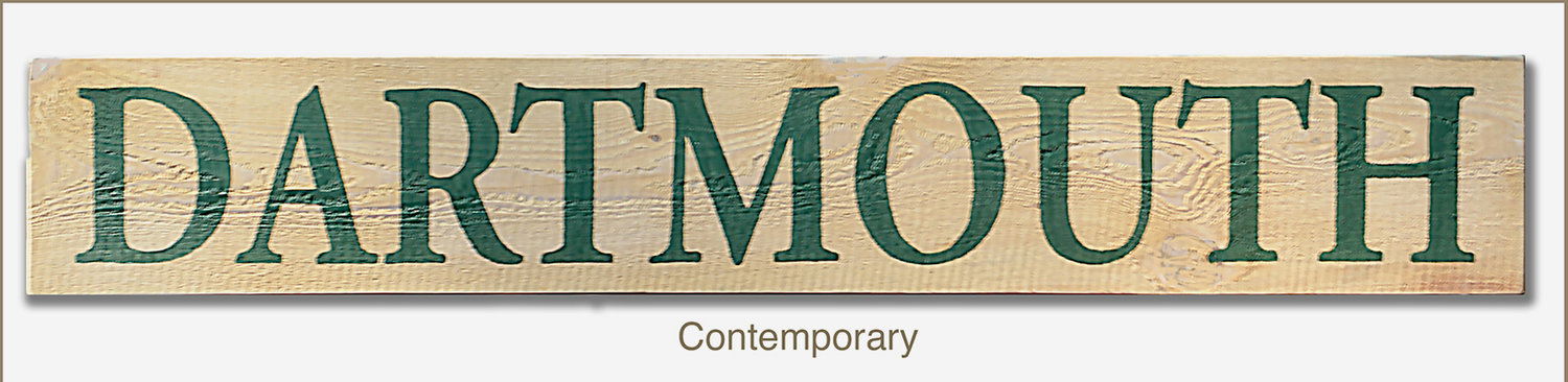 Dartmouth vintage-style wooden signs - Henry Artworks