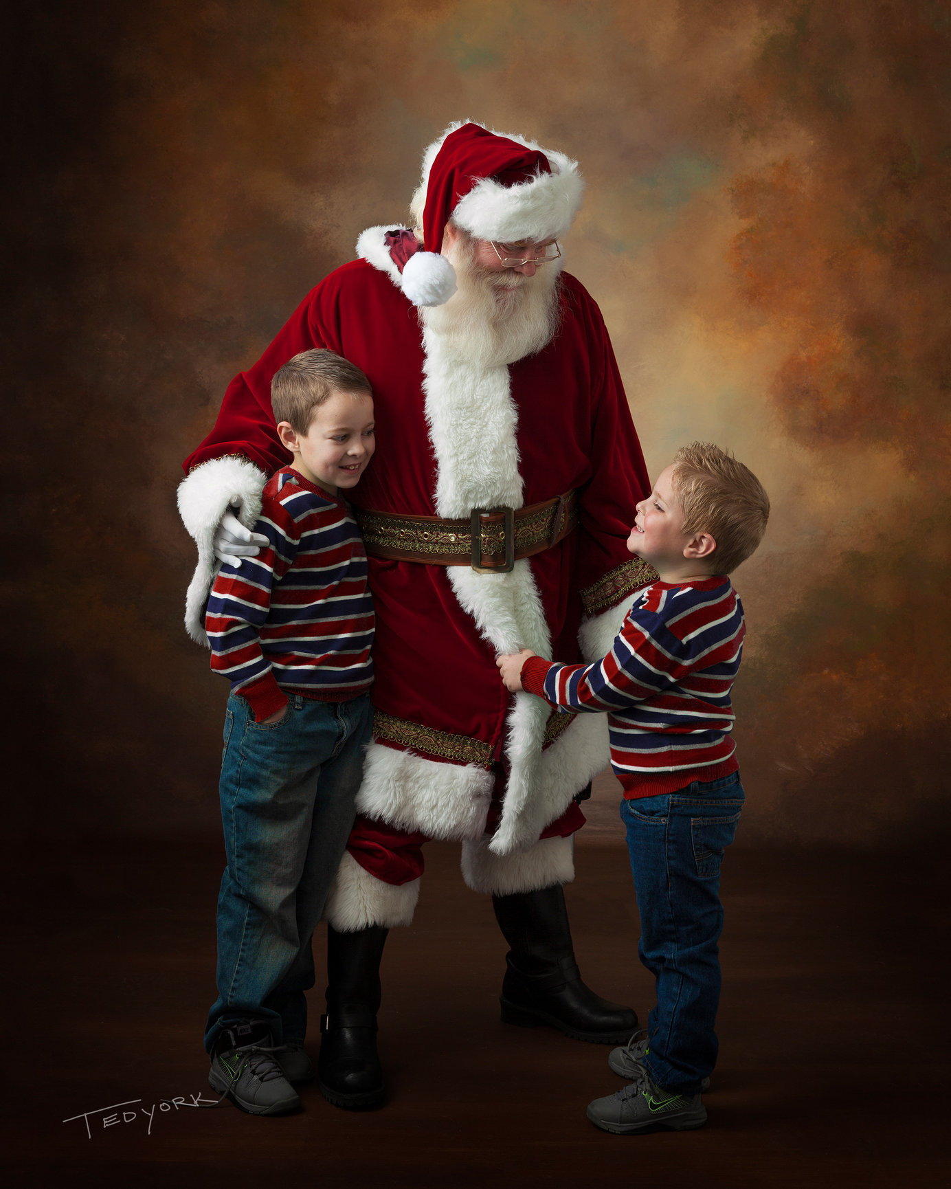 Santa Through the Years - Ted York Photography