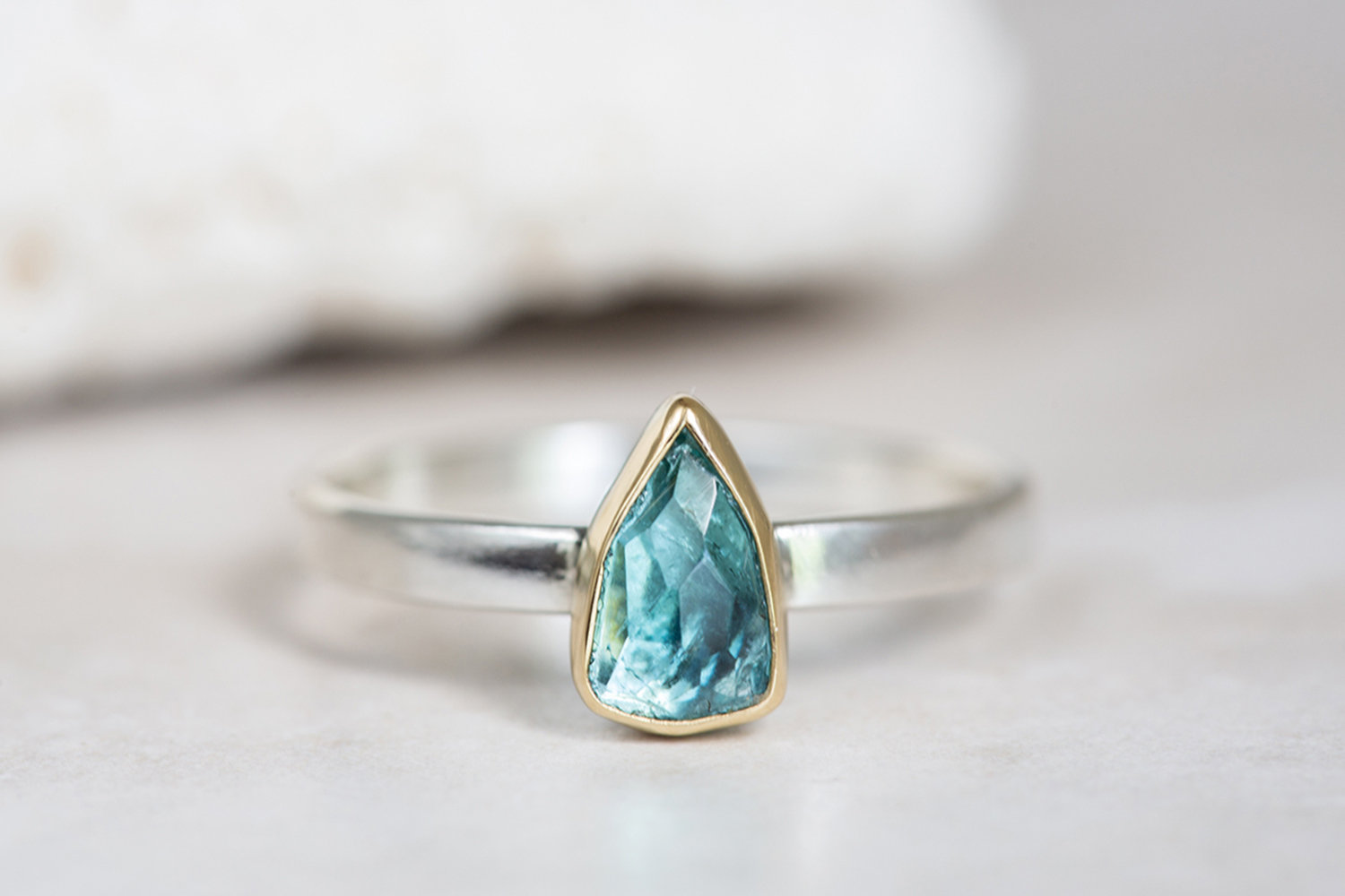 Indicolite Blue Tourmaline Ring - Blu Water Jewels