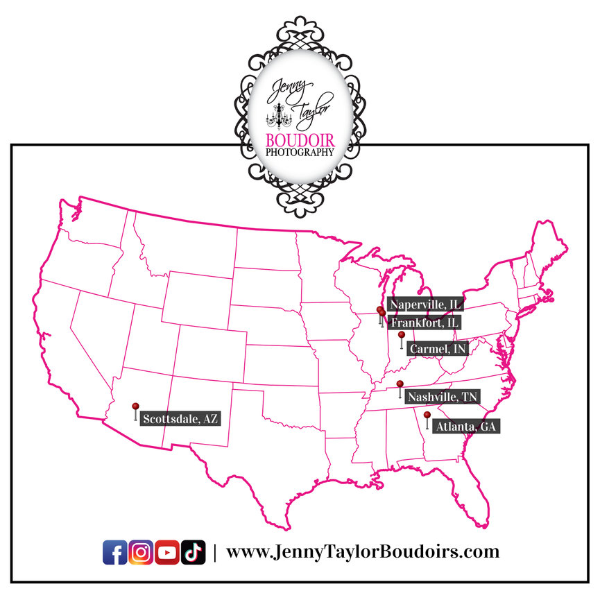 Studio Locations - Jenny Taylor Boudoir Photography
