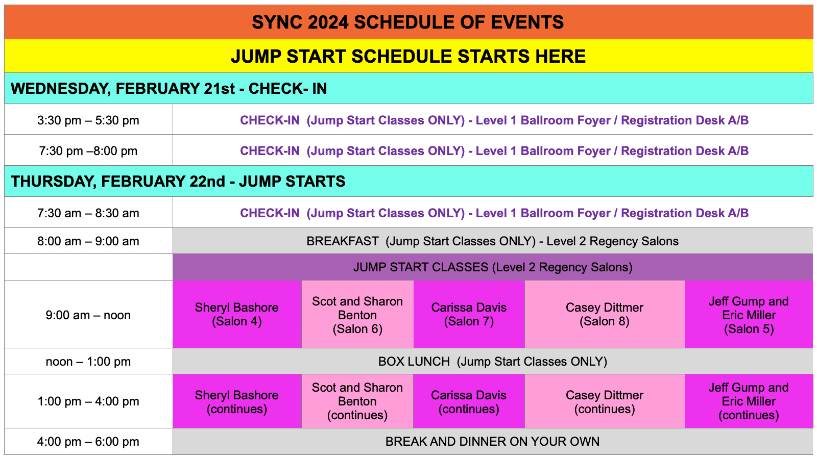 Schedule - SYNC Rocks Inc.