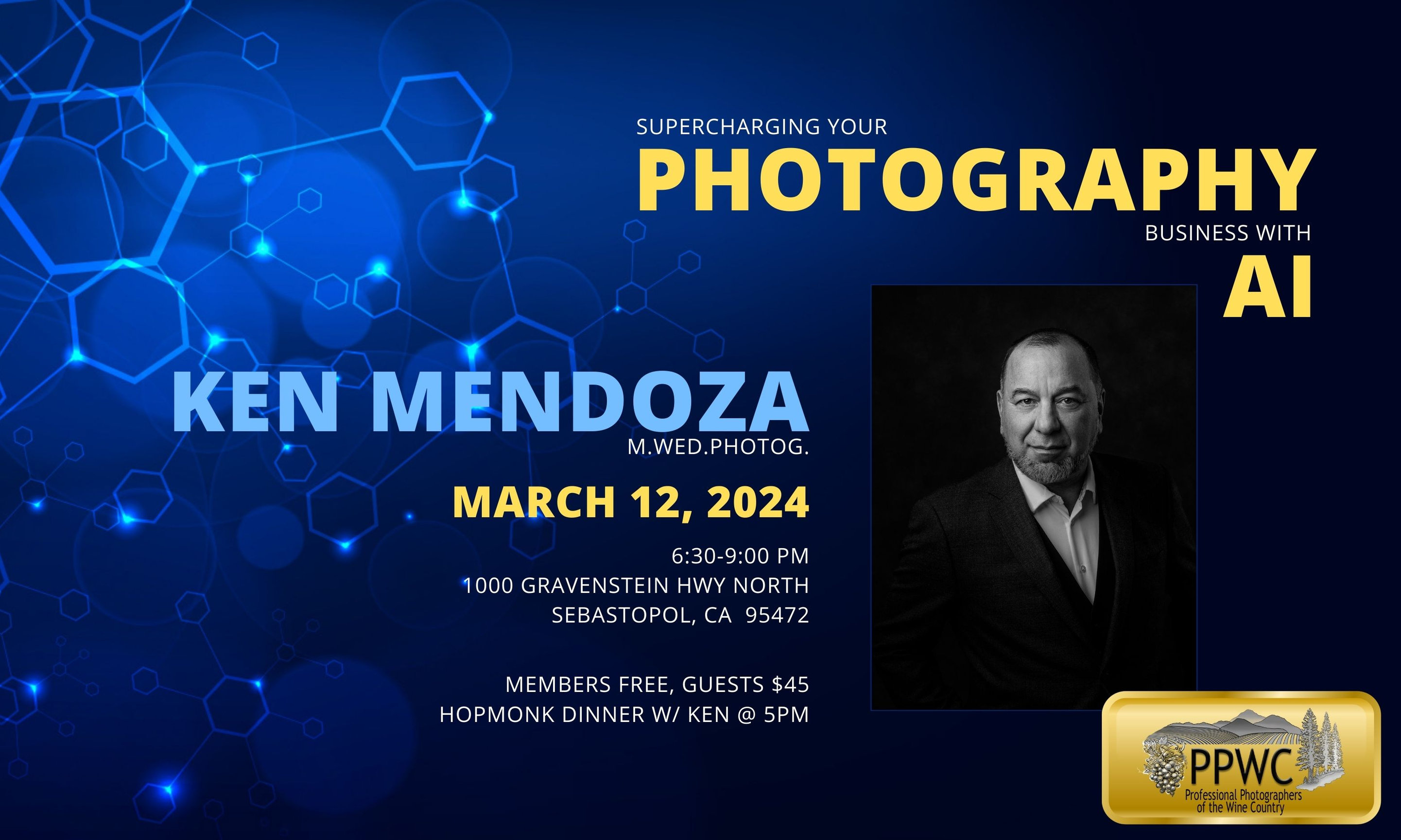 March Speaker - Ken Mendoza - Sonoma County, CA