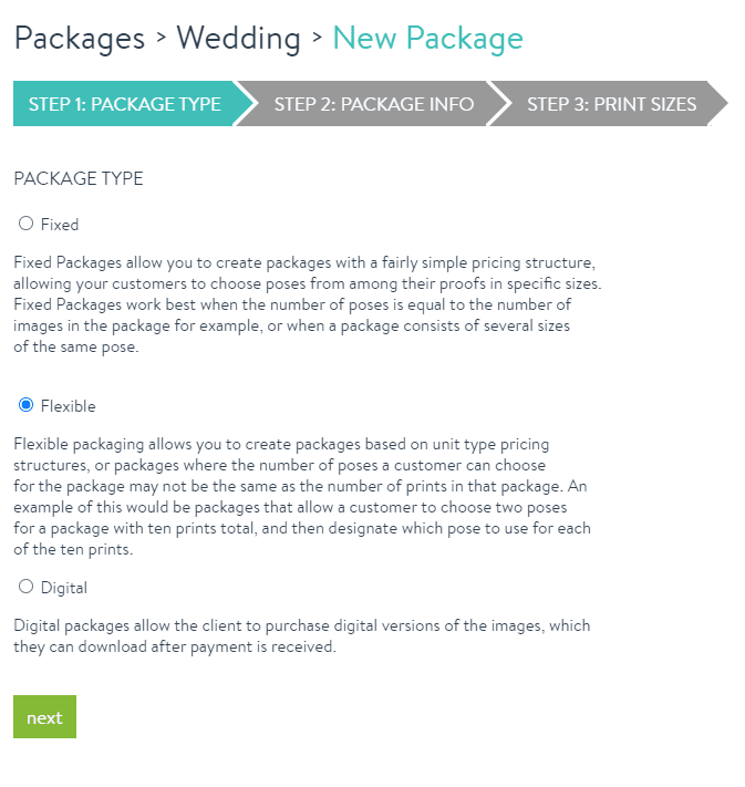 How do I set up Packages? - PhotoBiz Knowledge Base