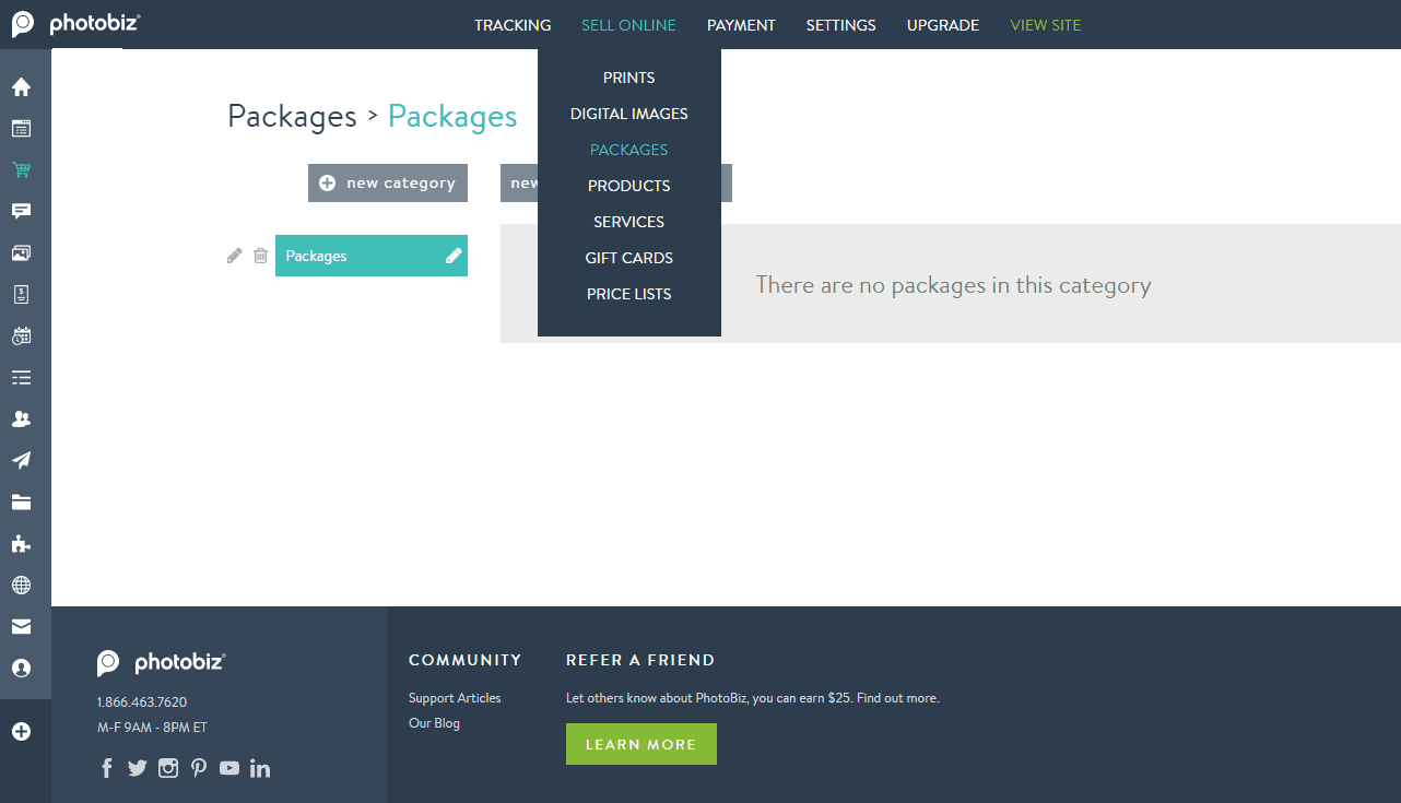 How Do I Set Up Fixed Packages?