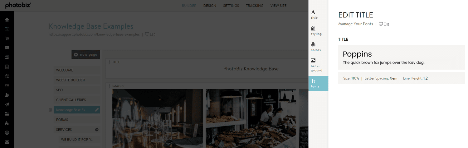 How To Use Title Blocks | PhotoBiz Knowledge Base
