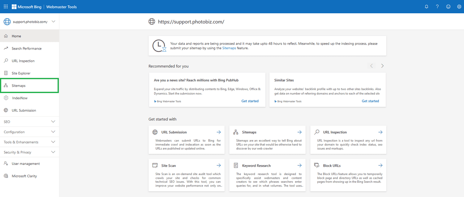 How Do I Submit My Blog RSS Feed To Bing? - PhotoBiz Knowledge Base