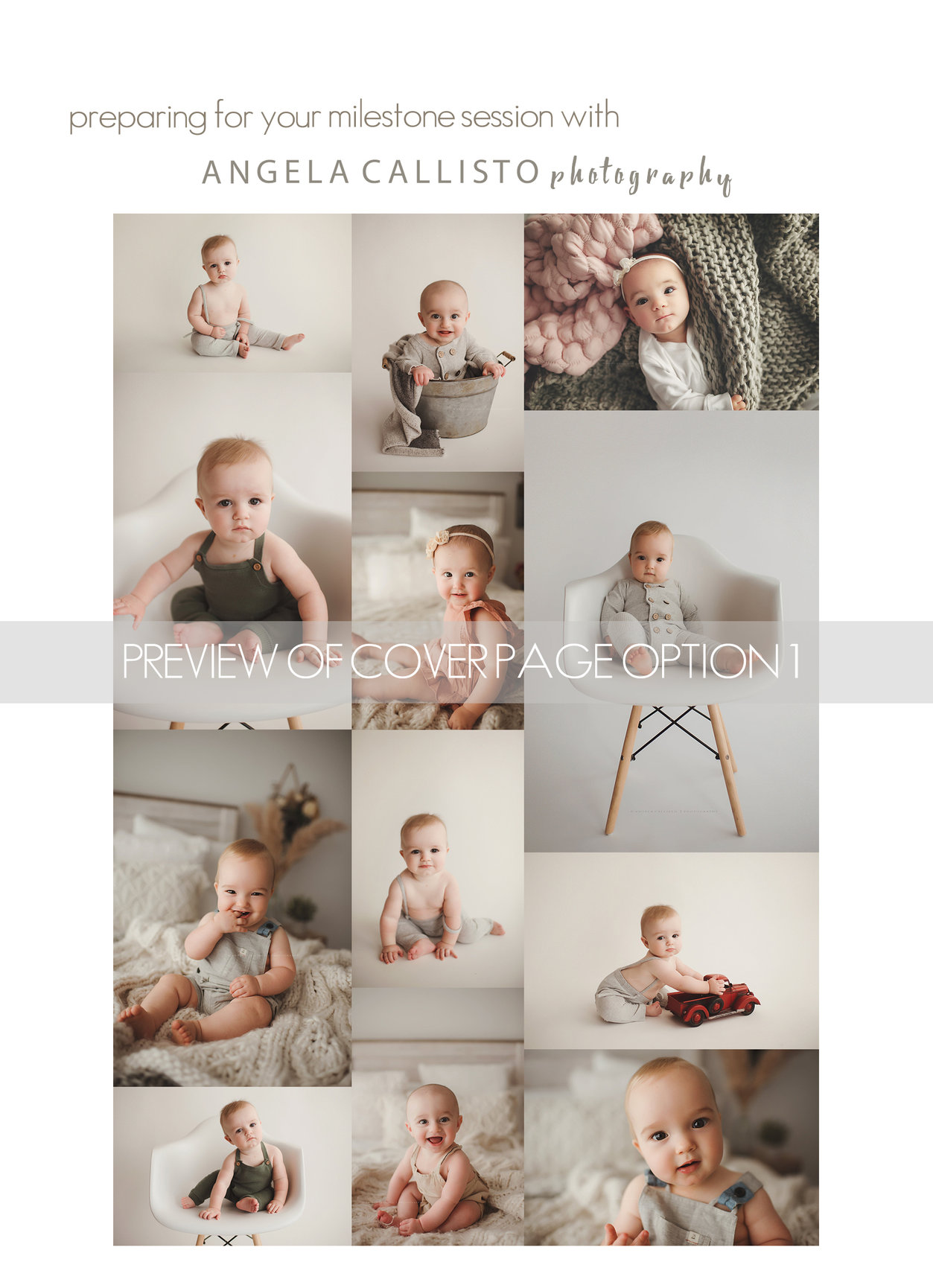 Prep Packet for Milestone Sessions - Angela Callisto Photography